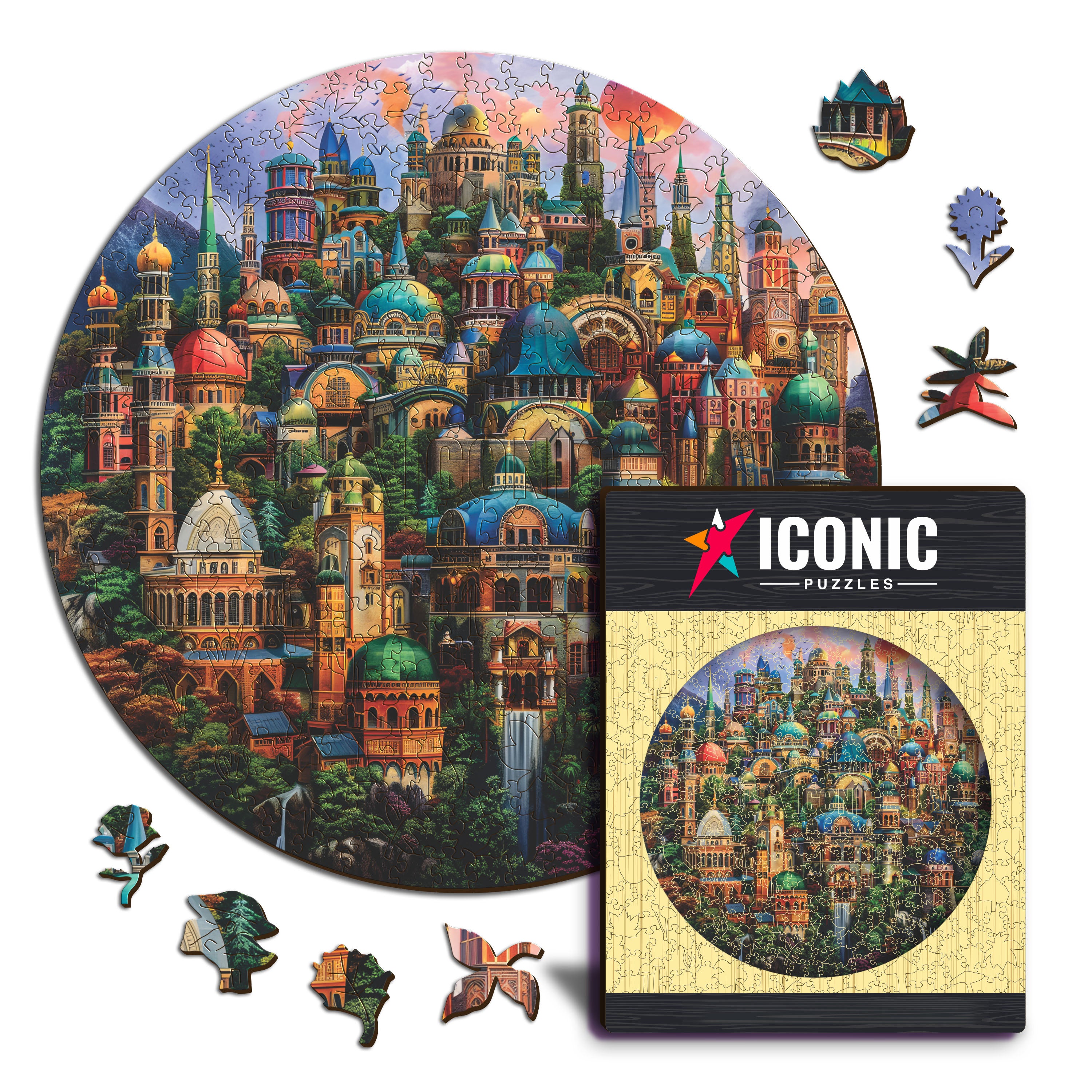 Ciudad Encantada - Rompecabezas de Madera – Iconic Puzzles MX