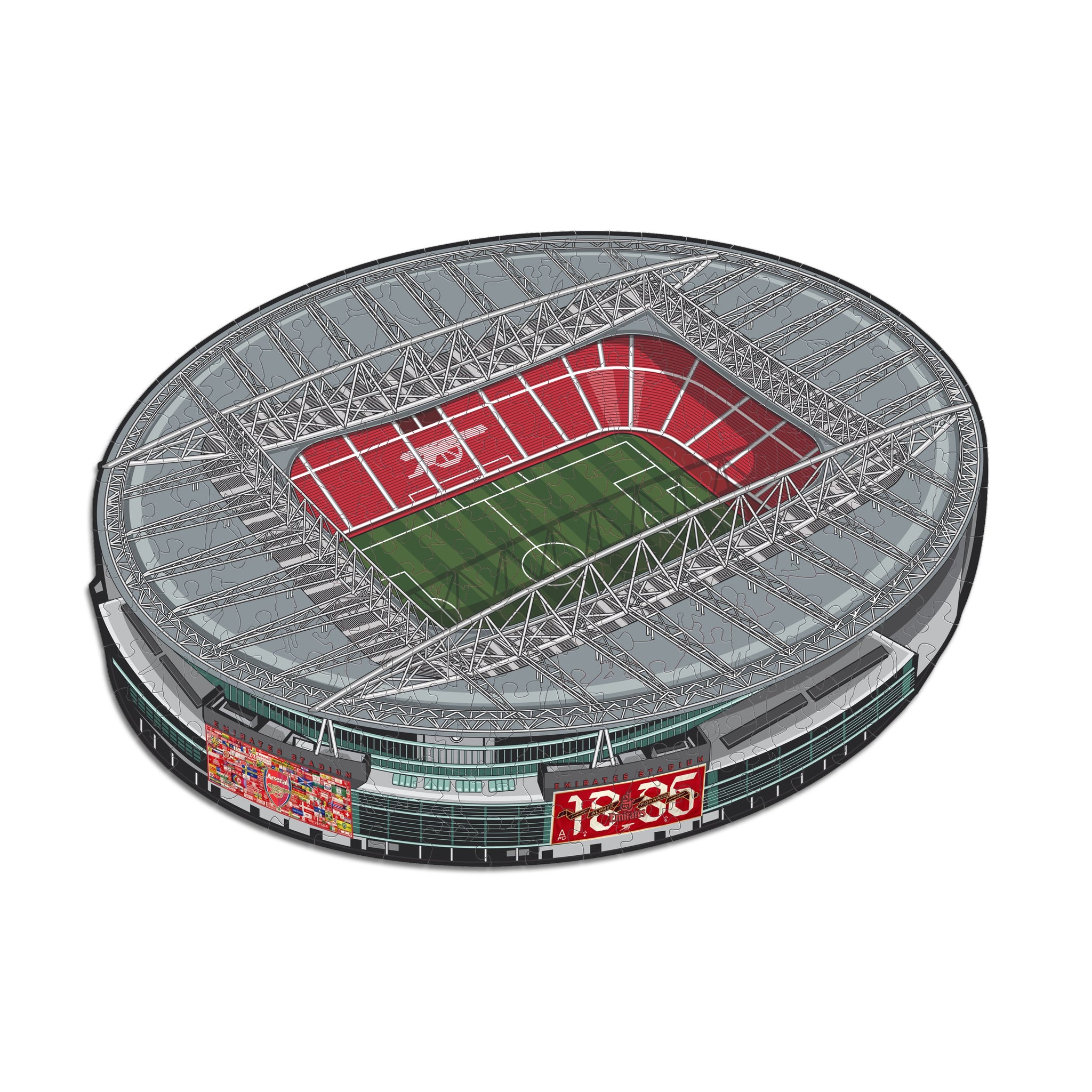 Arsenal FC® Emirates Stadium - Rompecabezas de Madera – Iconic Puzzles MX