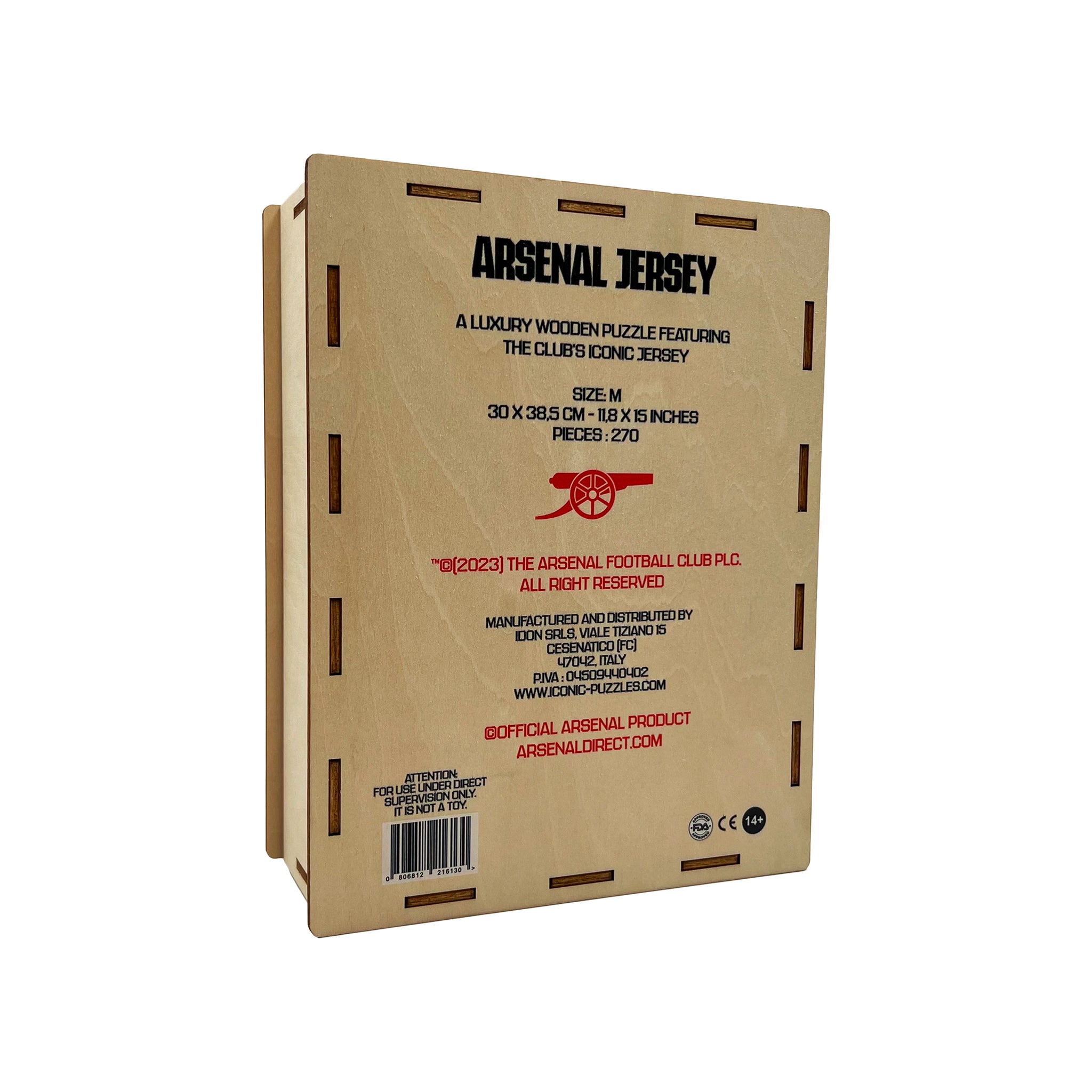 Arsenal FC® Jersey - Rompecabezas de Madera – Iconic Puzzles MX